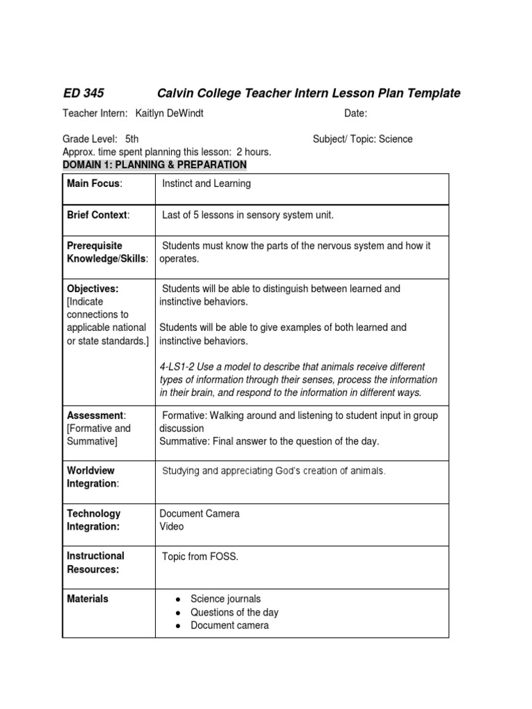 Lesson 5 Instinct and Learning | PDF | Information | Perception