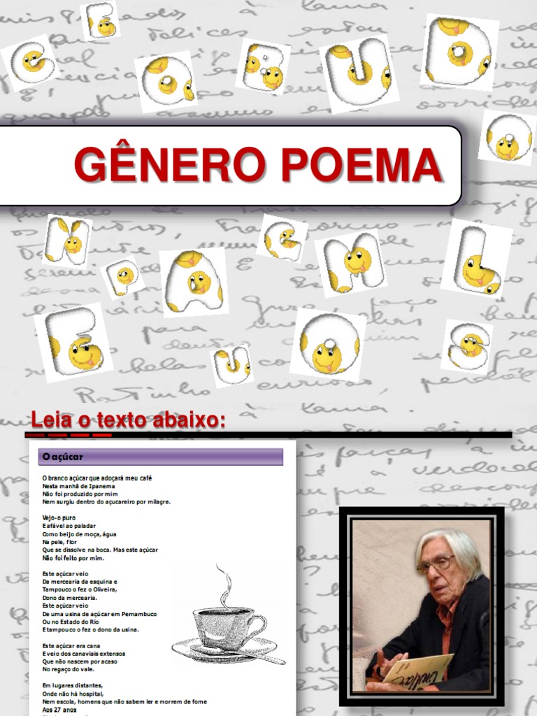 Gênero Poema | PDF | Métrica (poesia) | Poesia
