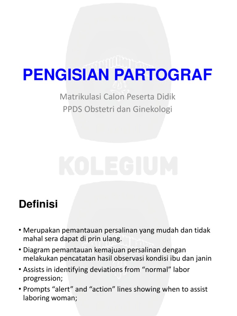 MANAJEMEN PERSALINAN NORMAL DENGAN PENGGUNAAN PARTOGRAF | PDF