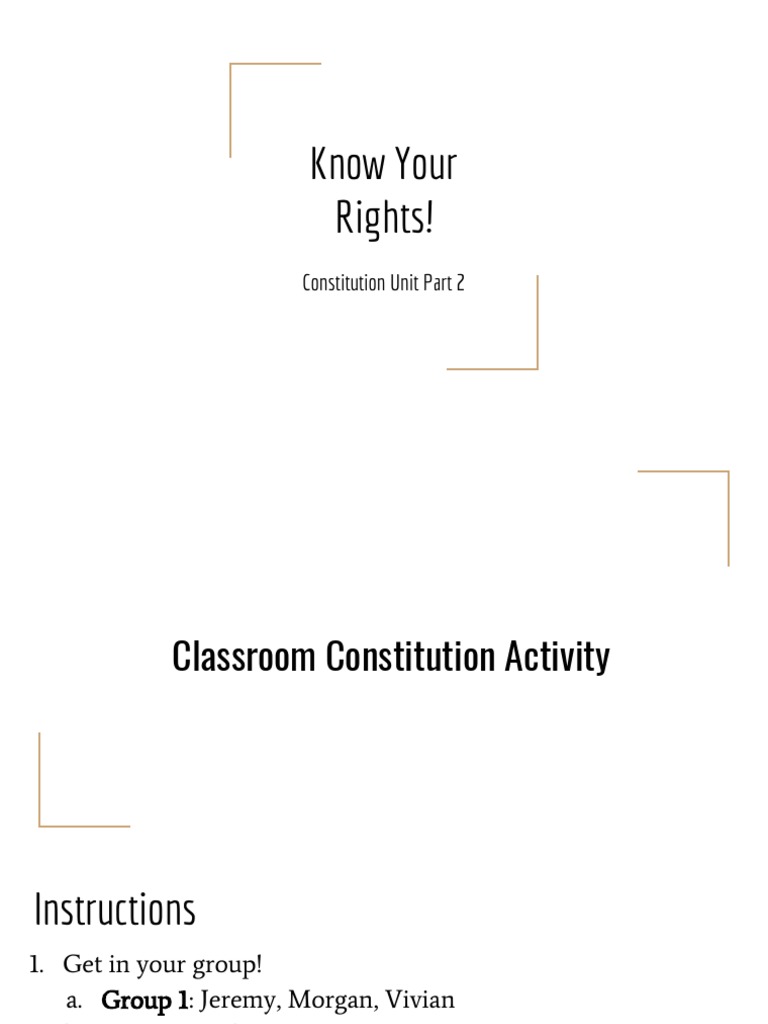 Know Your Rights Part 2 | PDF