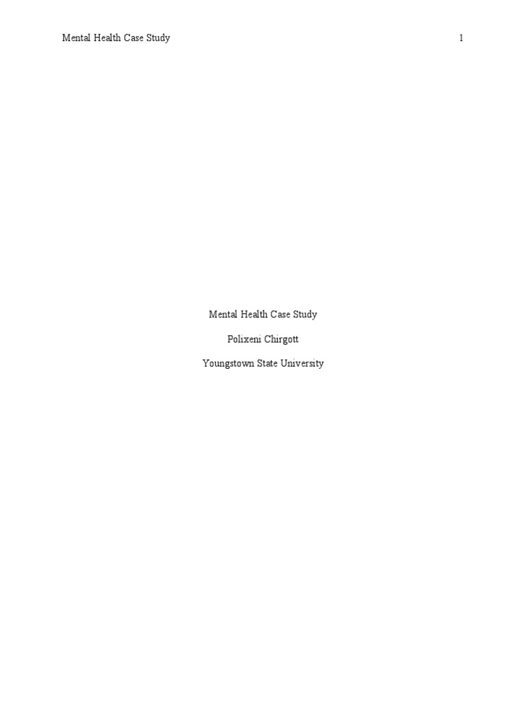 Bipolar Disorder Case Study: J.W. | PDF | Bipolar Disorder | Mental ...