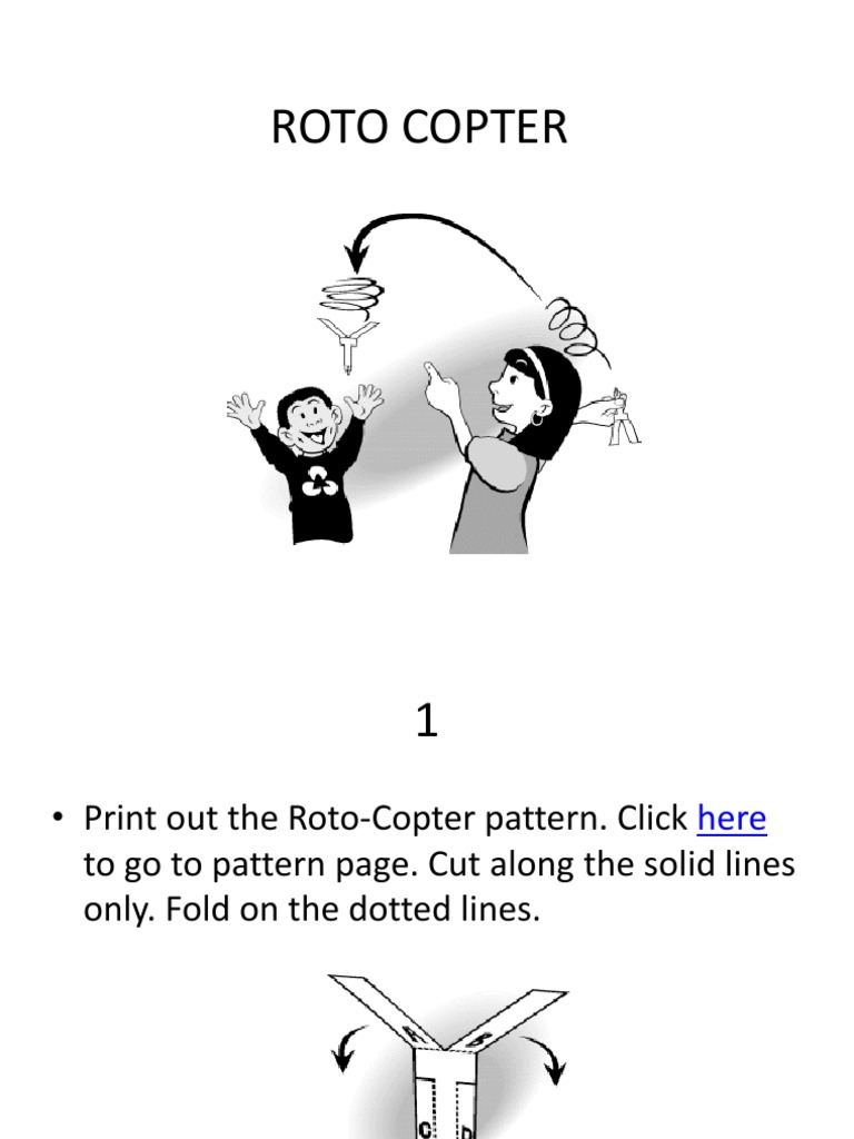 How to Build and Fly a Simple Paper Helicopter Called a Roto-Copter: A ...