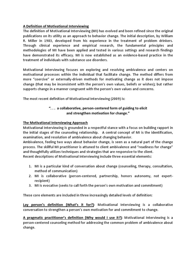 1 A MI Definition Principles & Approach V4 012911 PDF | PDF ...