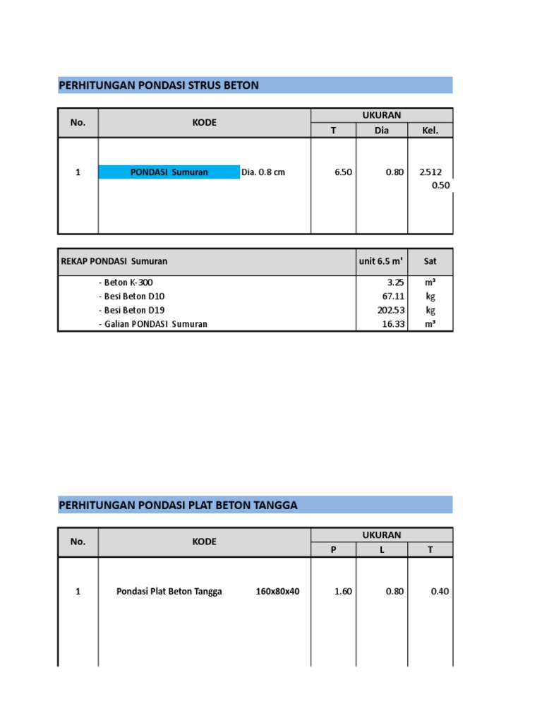 Backup Perhitungan Volume