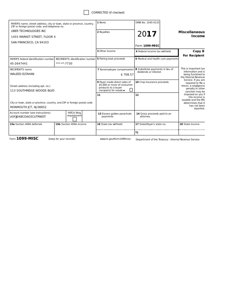 uber misc.pdf.pdf | Irs Tax Forms | Withholding Tax