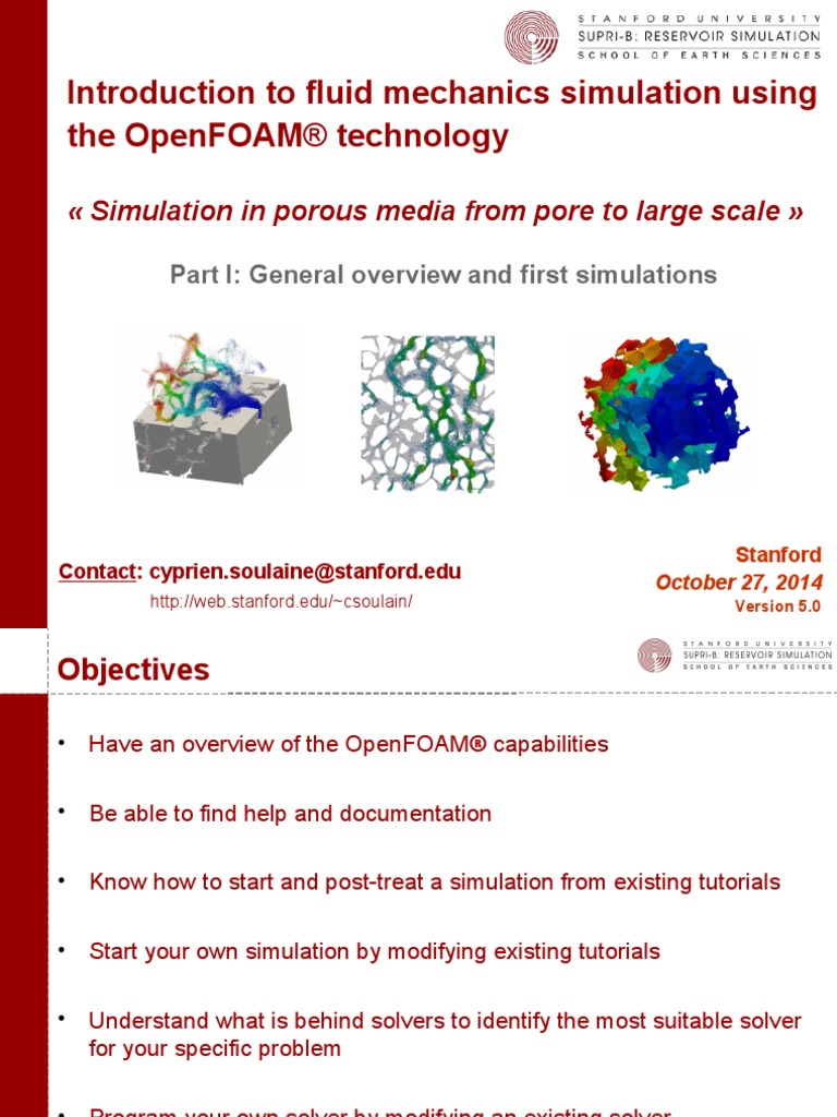 Openfoam Training Part 1v5 | PDF | Navier–Stokes Equations | Fluid Dynamics