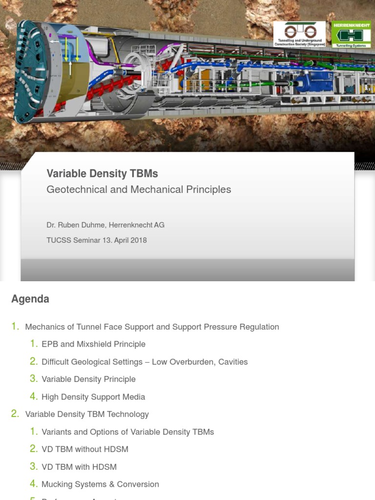 Variable Density TBMs | Civil Engineering | Engineering | Free 30-day ...