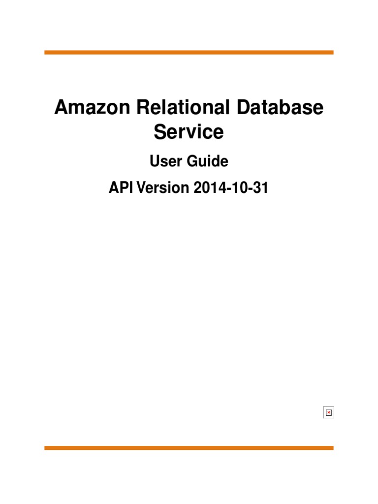 AWS RDS User Guide PDF | PDF | Oracle Database | My Sql