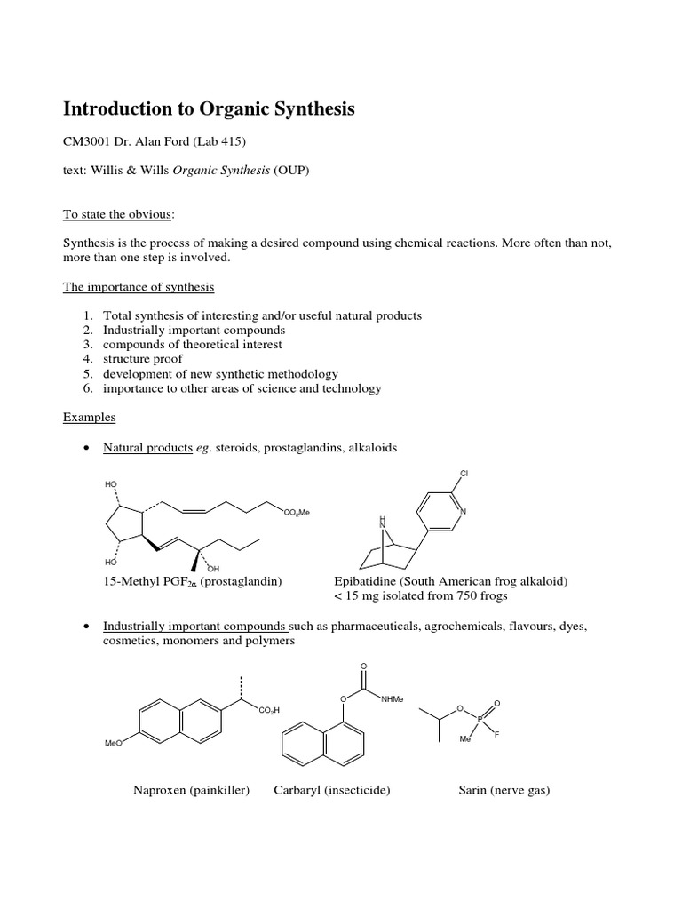 Disconnection in Organic Synthesis | PDF | Organic Synthesis | Chemical ...