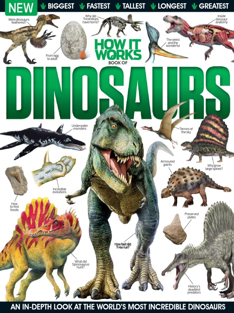 How It Works Book of Dinosaurs 4 Edition PDF | PDF | Tyrannosaurus ...