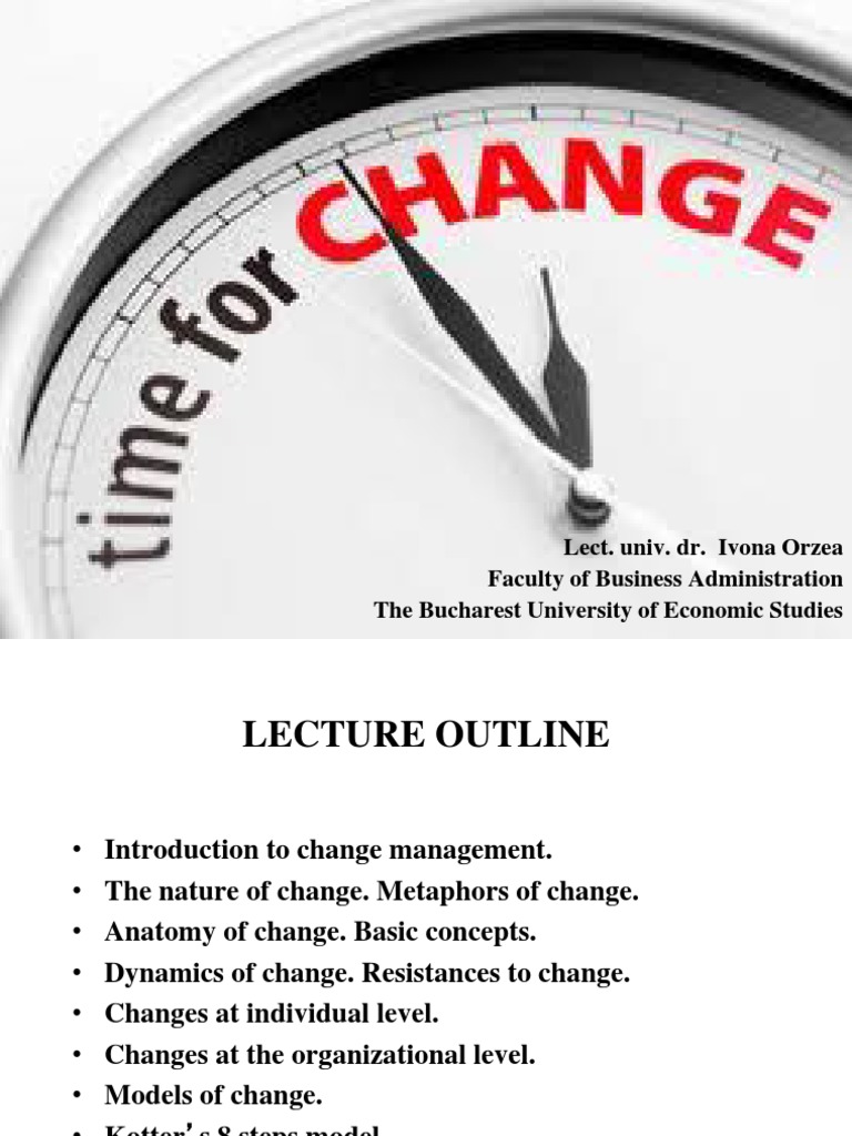 01 - Change Management Overview | PDF | Psychological Concepts | Economies
