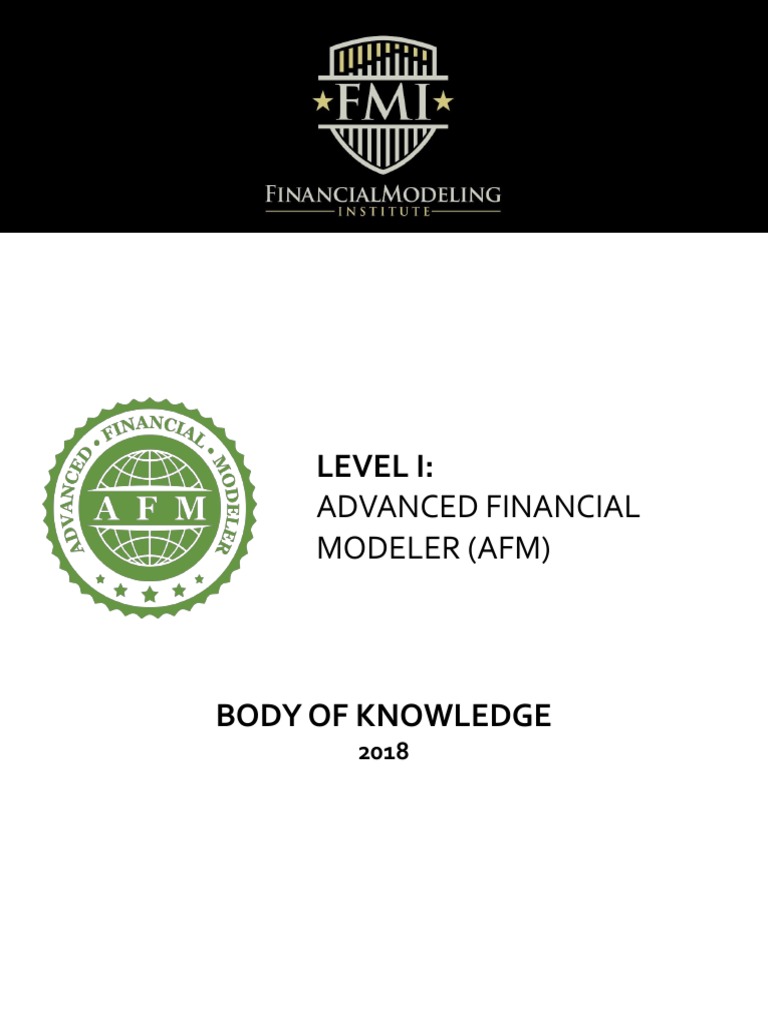 AFM Body of Knowledge 2018-04-05 | PDF | Income Statement | Microsoft Excel