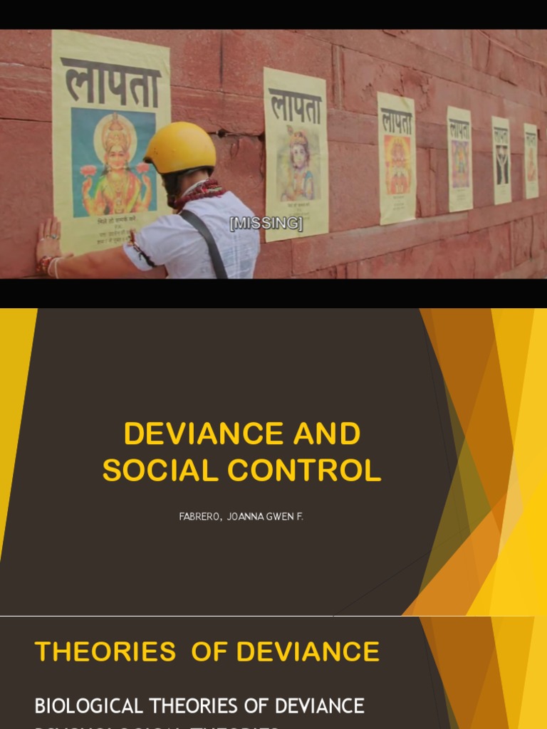Deviance and Social Control | PDF | Deviance (Sociology) | Sociology