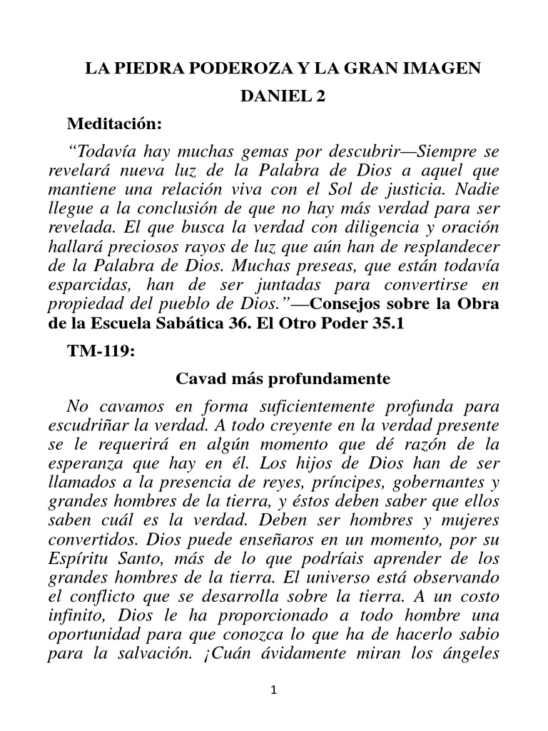Daniel 2 | PDF | Daniel (figura bíblica) | Cristo (título)
