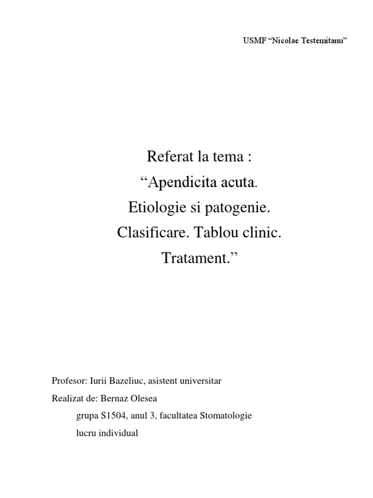 Apendicita | PDF