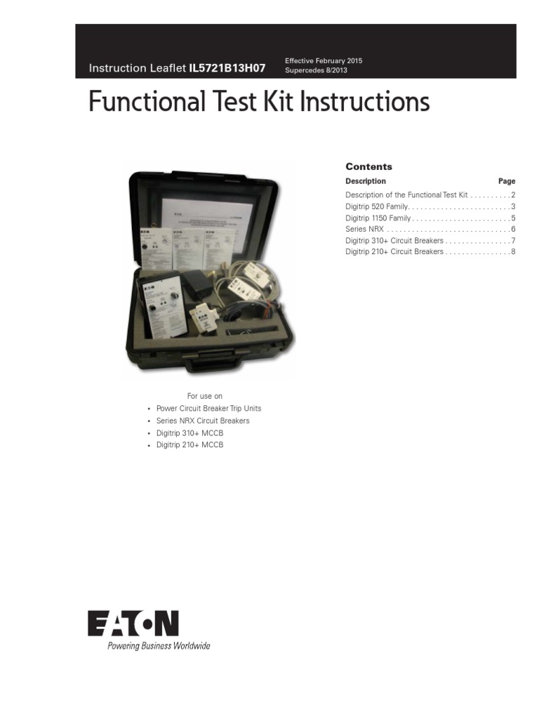 310+ Functional Test Kit IL | PDF | Electrical Connector | Switch