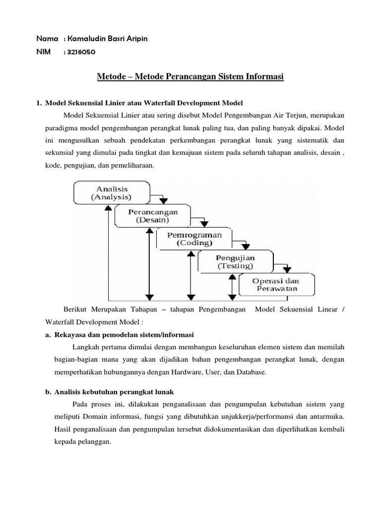 Metode Perancangan SI | PDF
