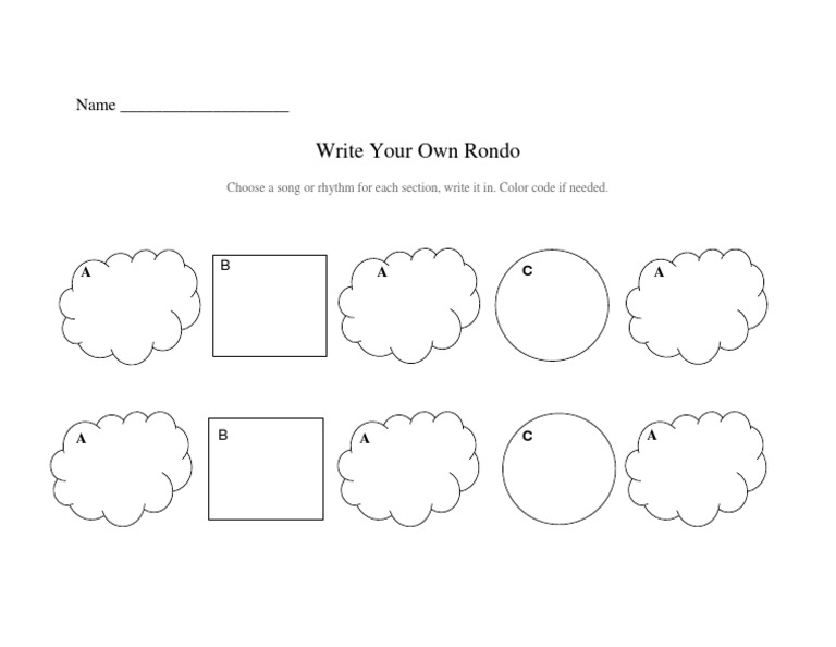 Rondo Form Worksheet | PDF