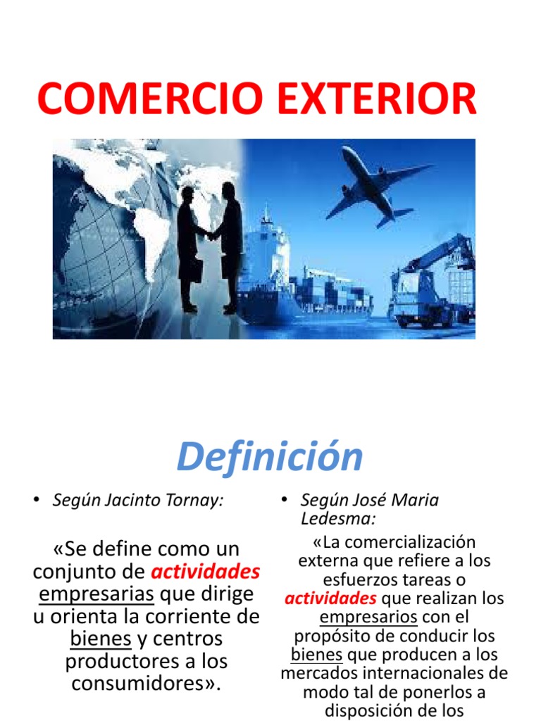 Definición y Características del Comercio Exterior | PDF | El comercio ...