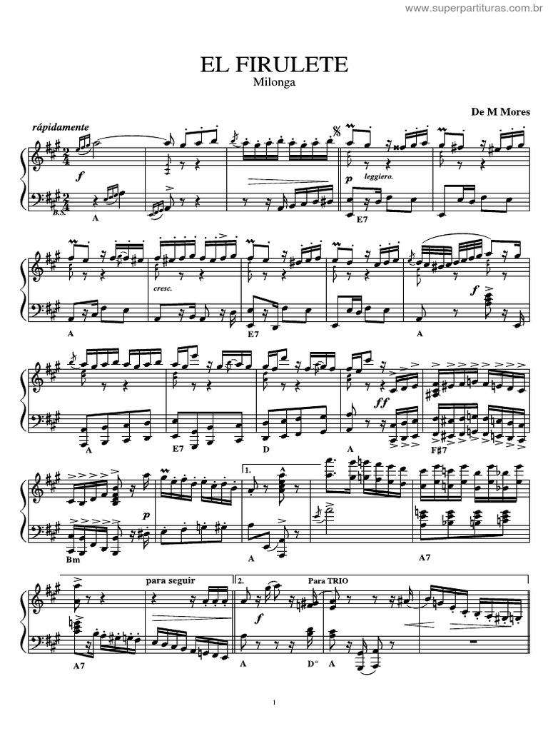(Superpartituras - Com.br) El Firulete V 2 PDF | PDF