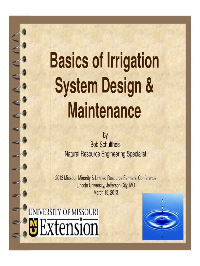 Irrigation System Design Basics | PDF | Soil | Irrigation