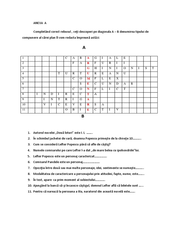 Fise de Lucru Rebus | PDF