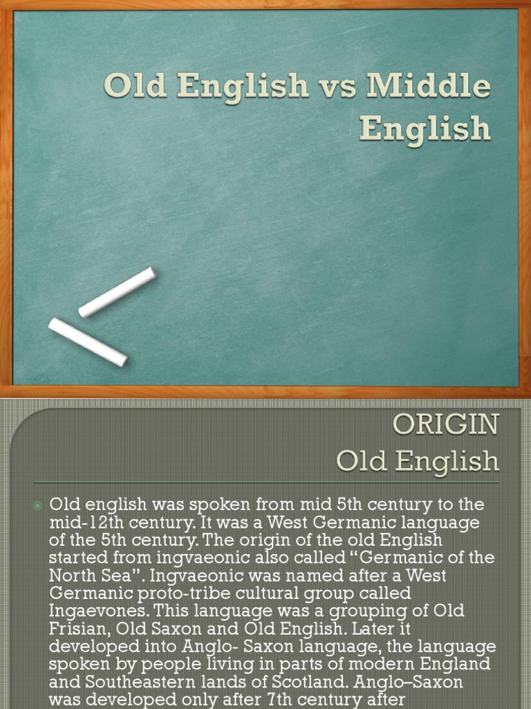 Old English Vs Middle English | PDF | Anglo Saxons | Philology