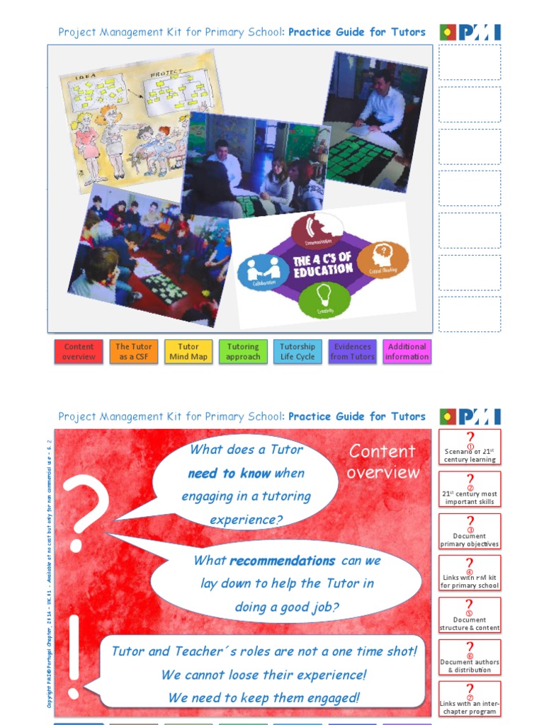 PMIEF Project Management Kit For Primary School Practice Guide For ...