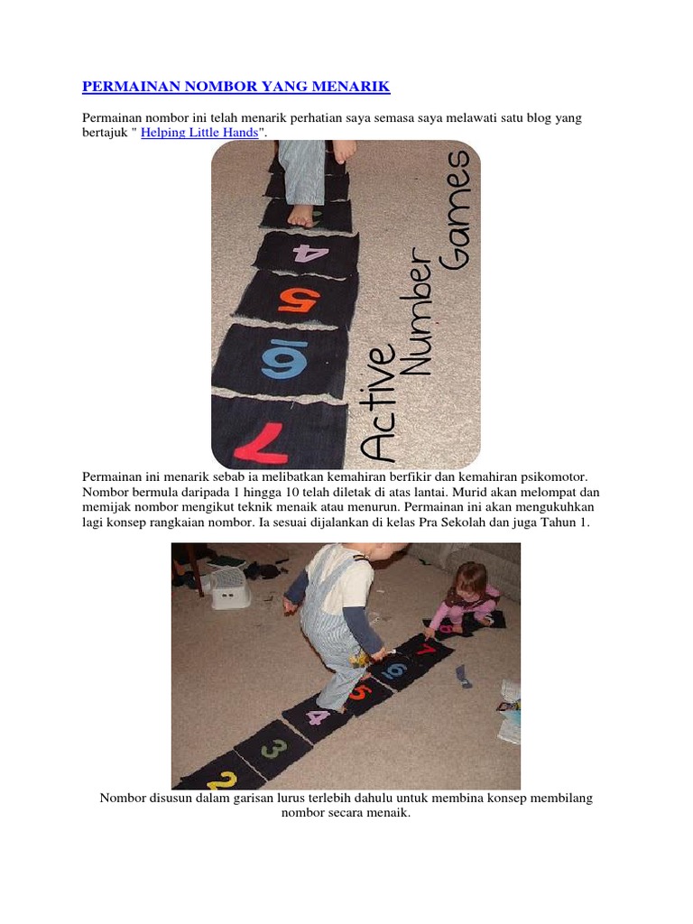 Permainan Nombor Yang Menarik | PDF