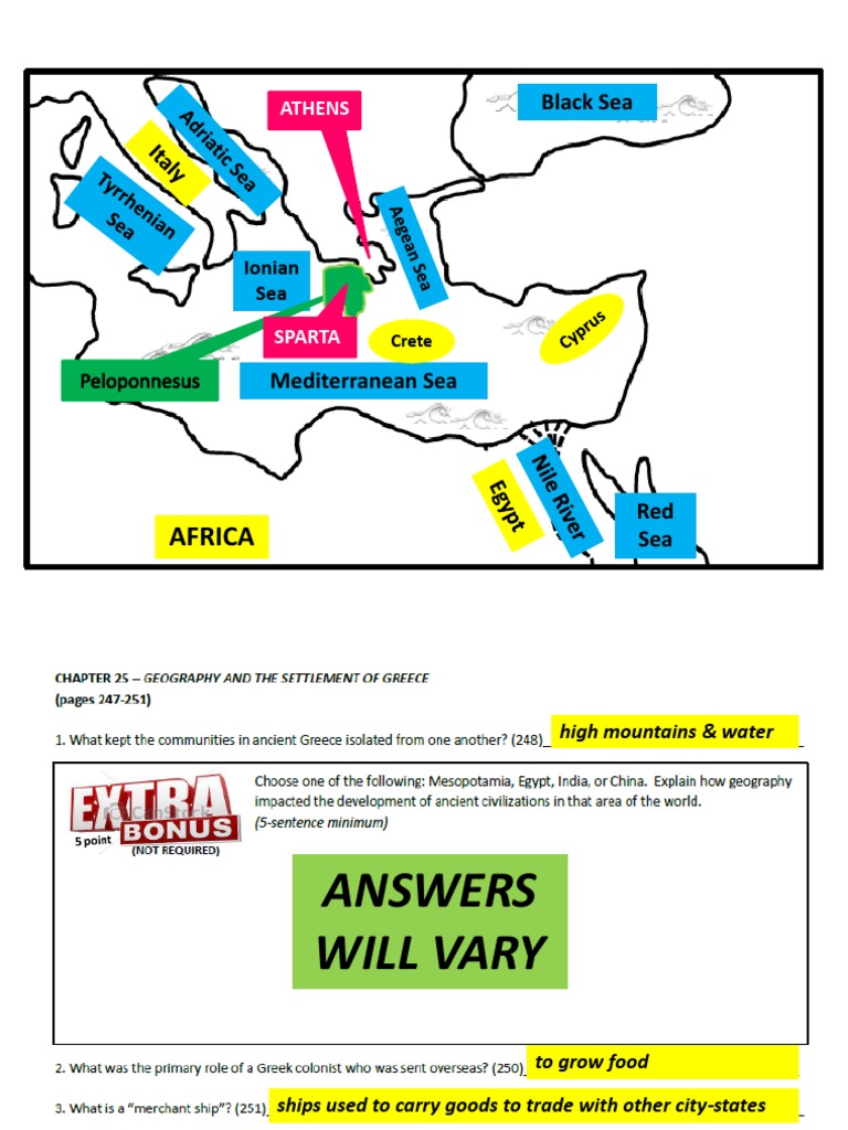 Greece Study Guide Answer Key | PDF | Tyrant | Ancient Greece