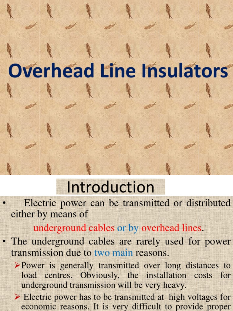 Overview of Overhead Line Insulators | PDF | Electrical Conductor ...
