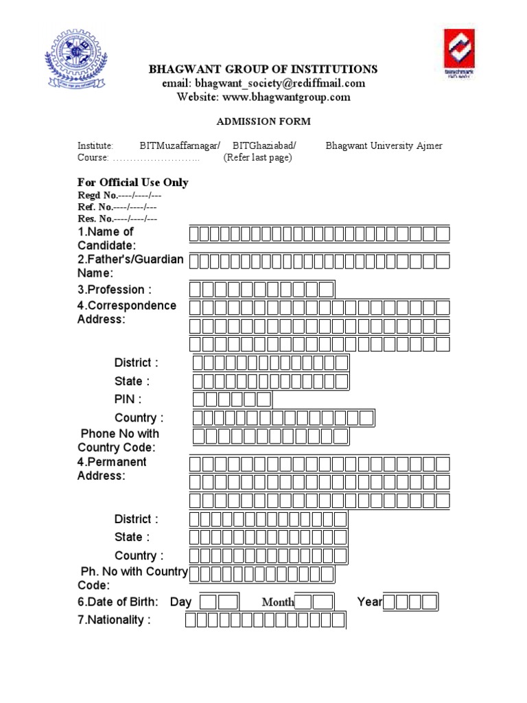 Images Main Institute FORM | PDF | Educational Stages | Qualifications