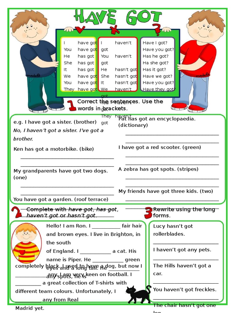 Have Got Fun Activities Games Grammar Drills - 26020 | PDF | Business