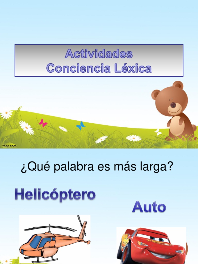 Conciencia Lexica Power Point | PDF