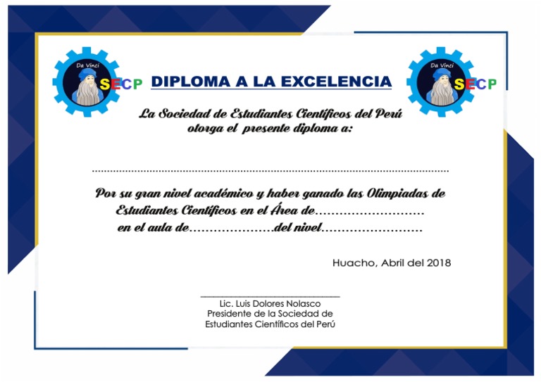 Diploma A La Excelencia | PDF