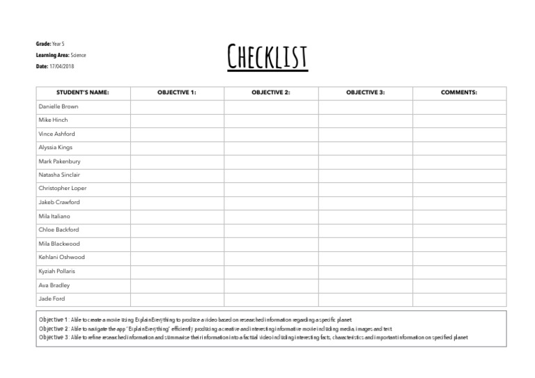 Ict Checklist | PDF