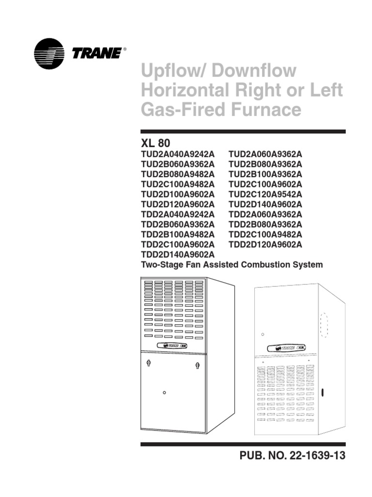 Trane Upflow Downflow | Furnace | Hvac
