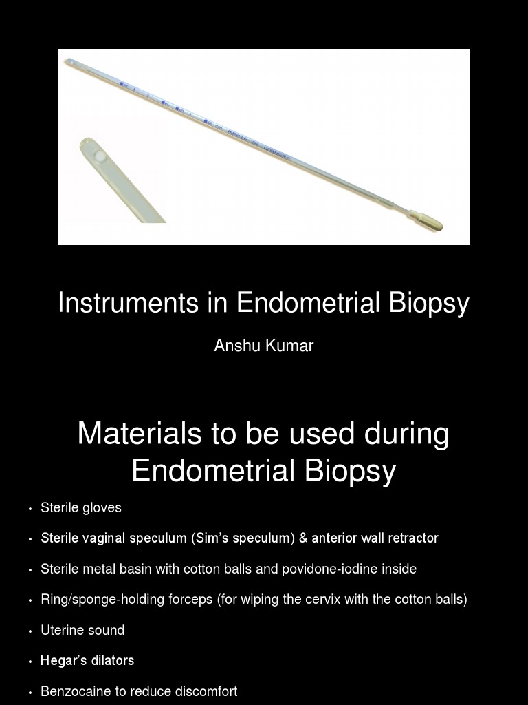 Instruments in Endometrial Biopsy | PDF | Gynaecology | Animal Female ...