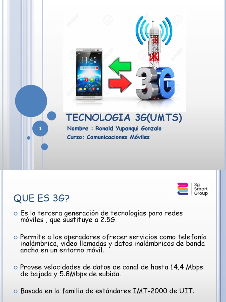 Tecnologia 3G | PDF | 3 G | Gsm