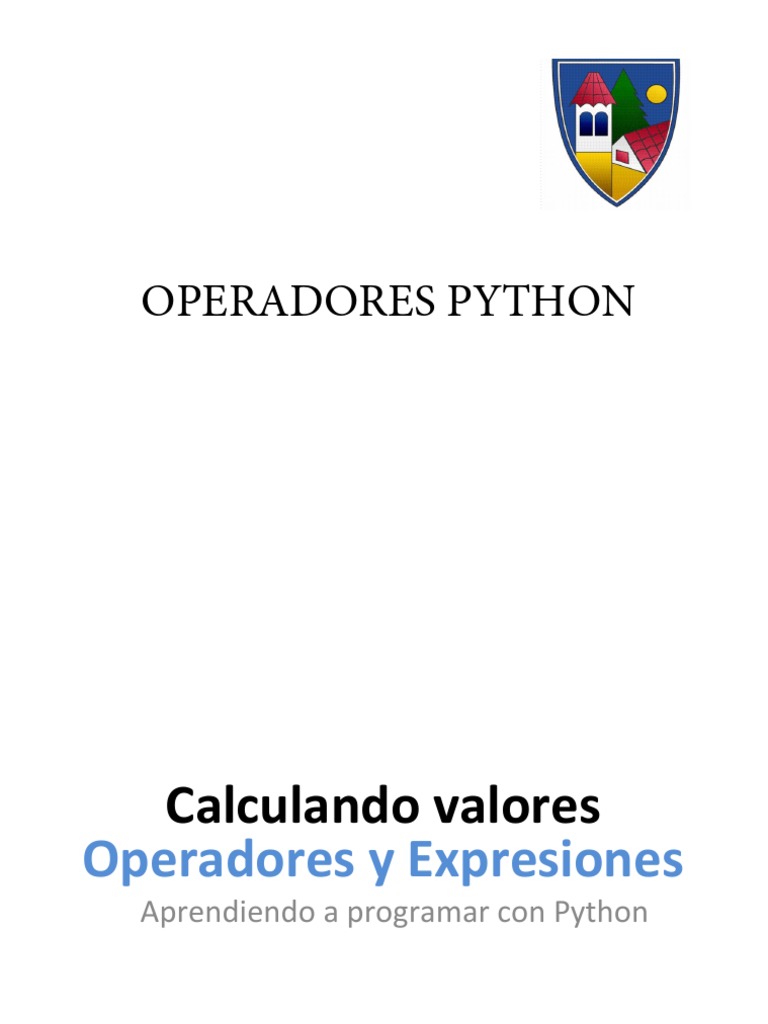 Operadores Python PDF | PDF | División (Matemáticas) | Notación