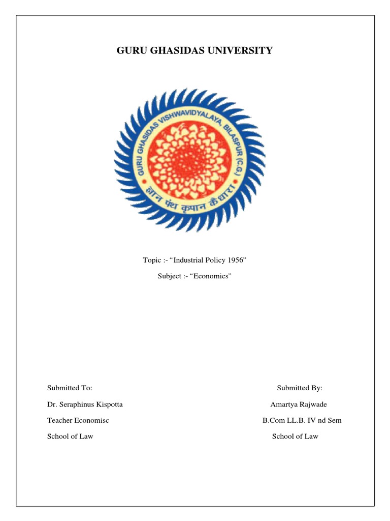 Guru Ghasidas University | PDF