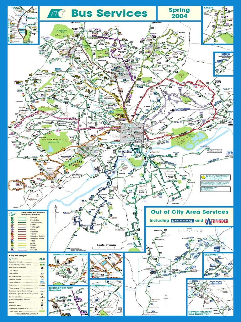 Nottingham Bus Routes Map | PDF