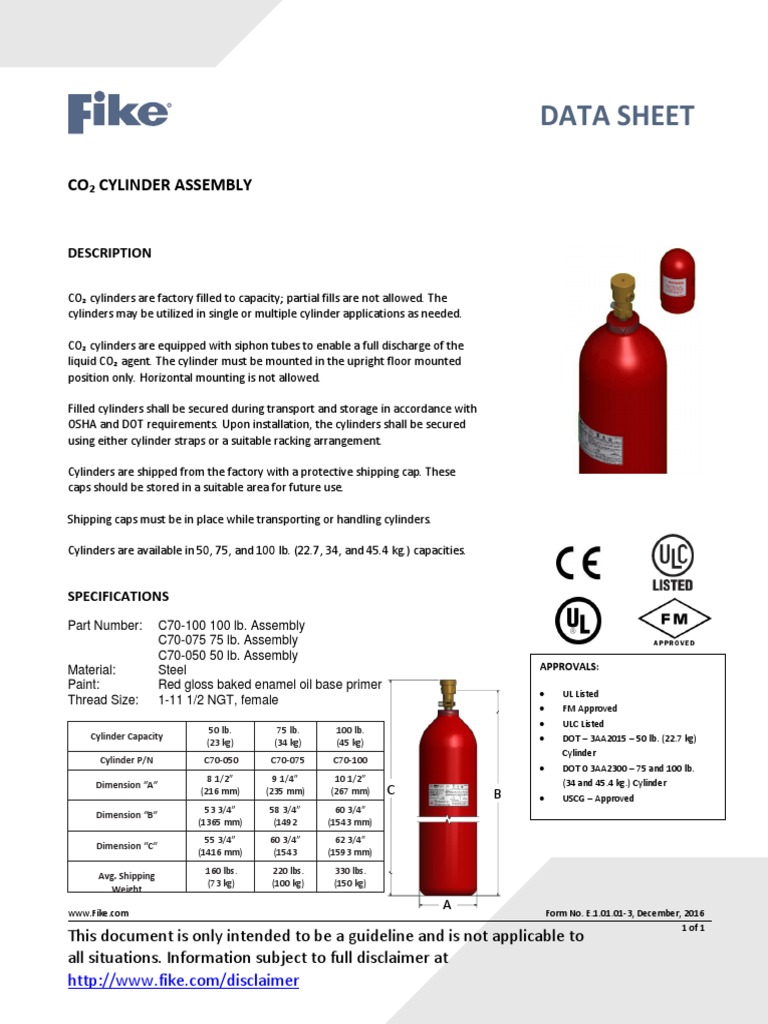 E.1.01.01 - CO2 Cylinder Assembly | PDF | Nature
