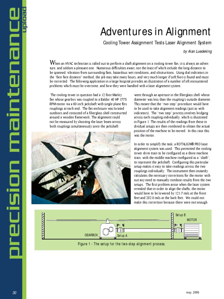Adventures in Alignment: Cooling Tower Assignment Tests Laser Alignment ...