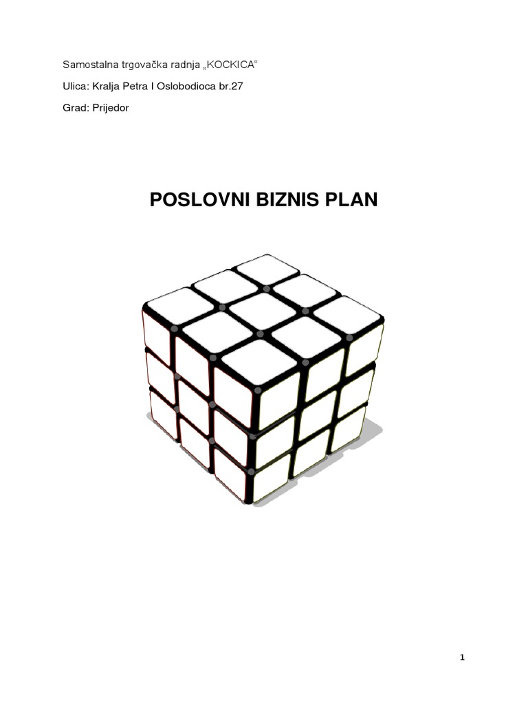Poslovni Biznis Plan | PDF
