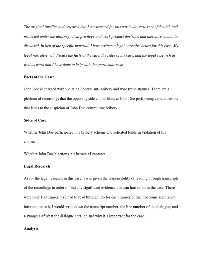 Final Legal Narrative 2 | PDF