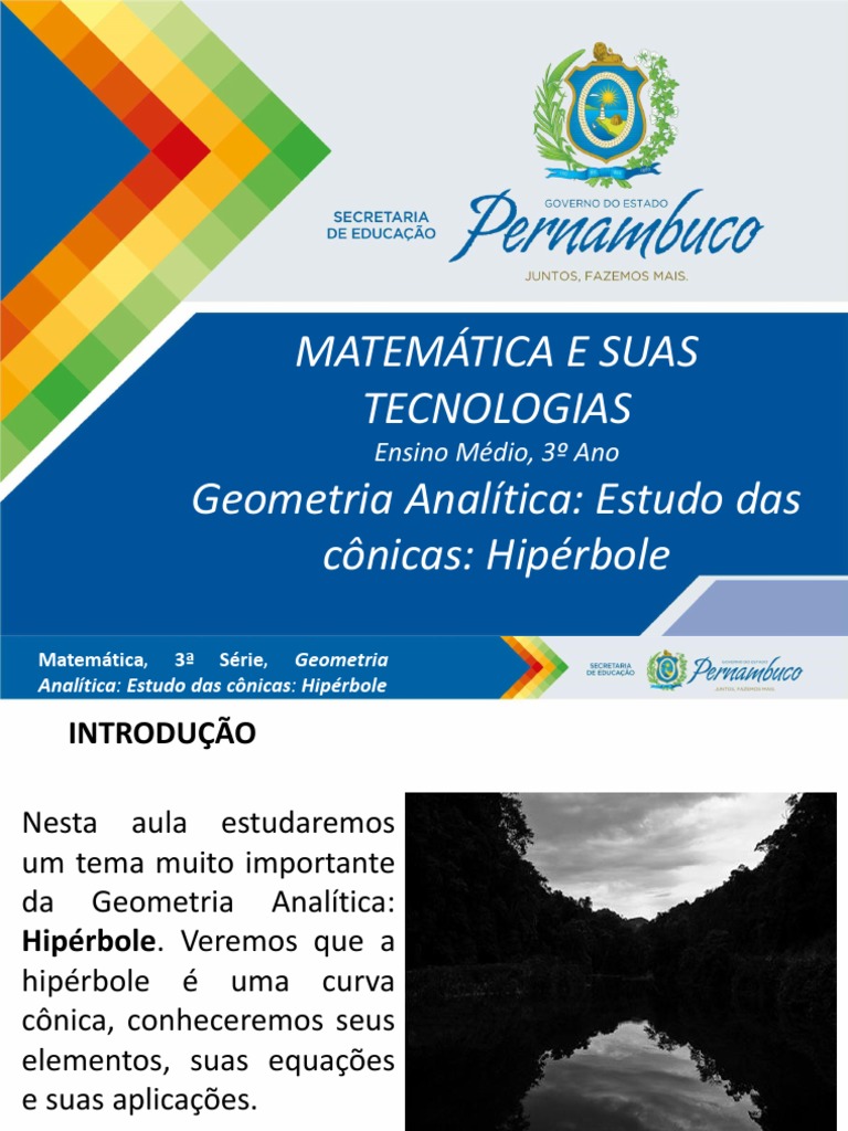 Estudo da Hipérbole na Geometria Analítica | PDF | Equações | Geometria
