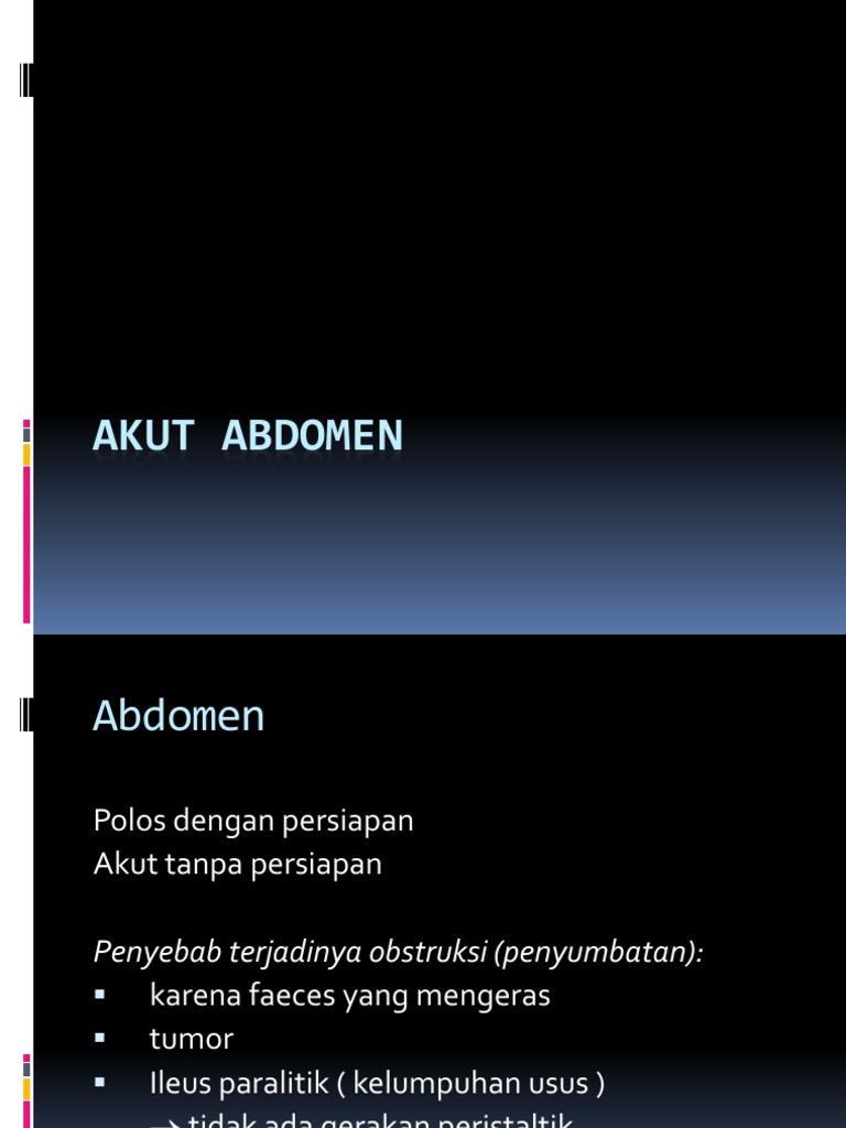 08 Akut Abdomen | PDF