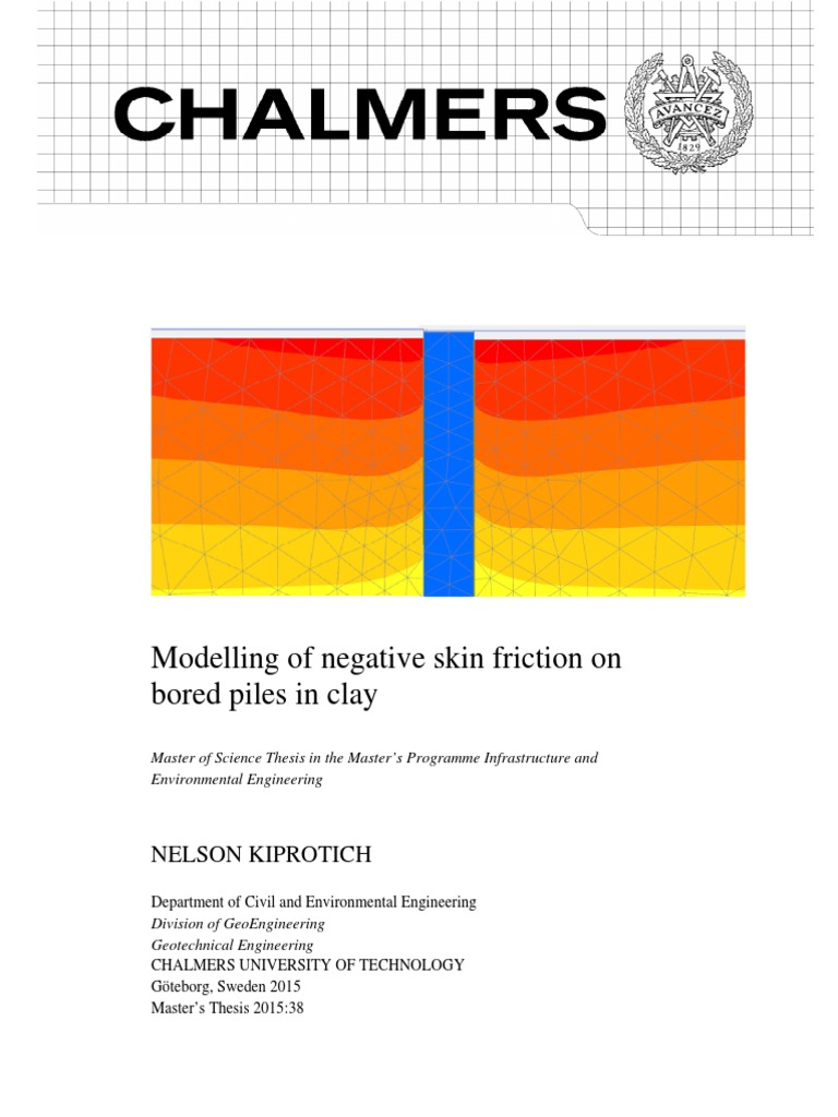 Modelling of Negative Skin Friction on Bored Piles in Clay | Finite ...