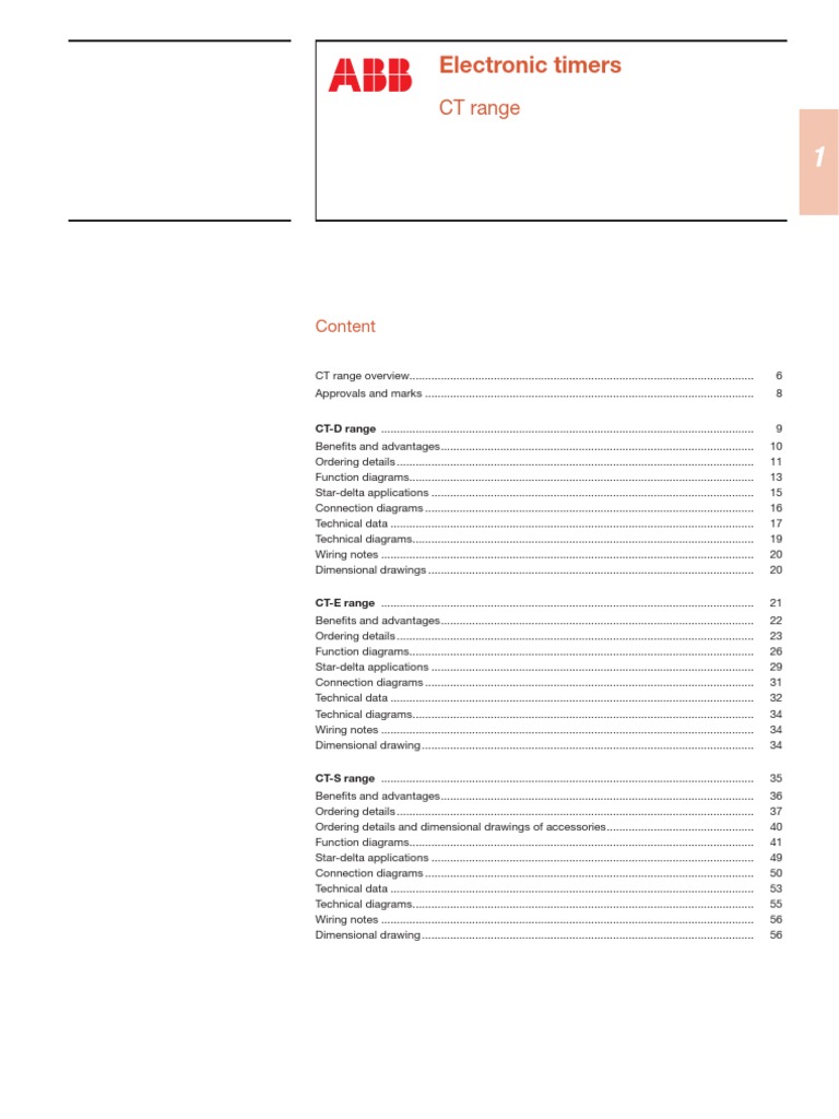 Abb Electronic Timers | PDF | Direct Current | Relay